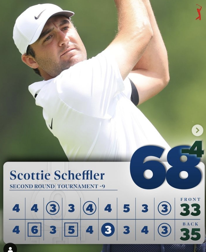 '절대강자' 셰플러, PGA투어 시즌 5승 발판 마련...김시우, 메모리얼 2R 공동 11위