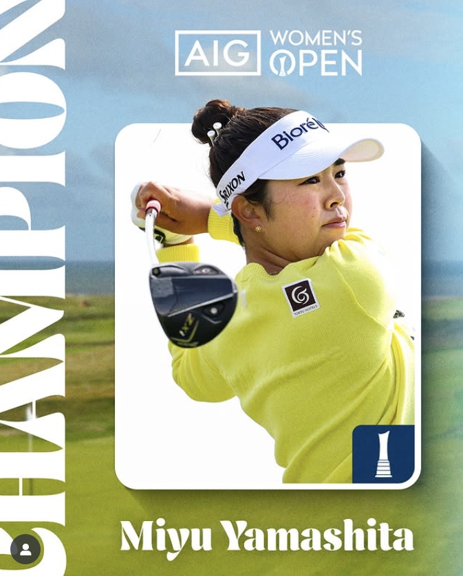 김아림, LPGA투어 메이저 AIG 공동 4위...'슈퍼루키' 야마시타 미유, 첫 우승상금 20억