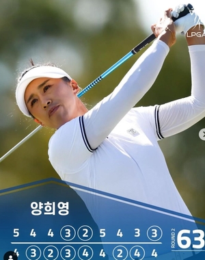 양희영, LPGA투어 우승하면 스폰서 생길까...CME그룹 챔피언십 2R 공동 3위